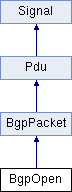 Cisco Packet Tracer Extensions API: BgpOpen Class Reference